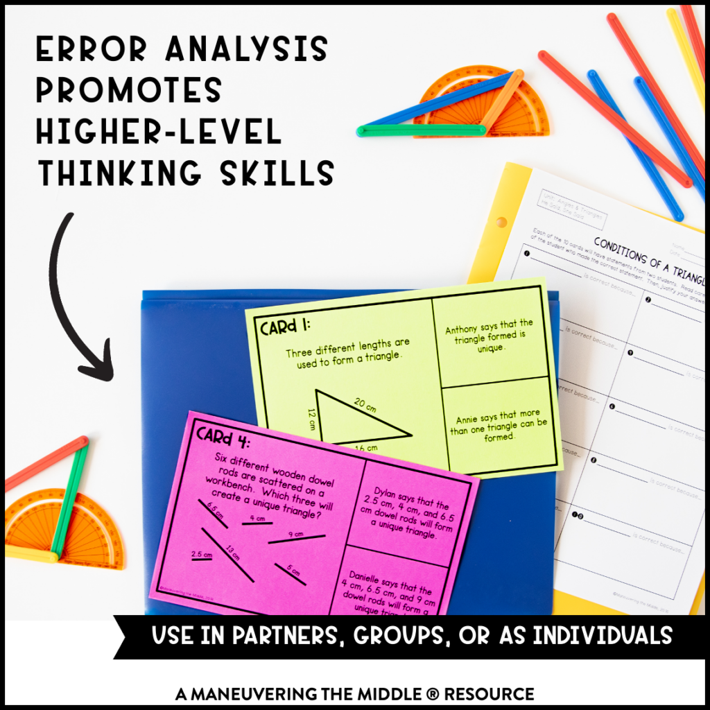 Angle Relationships Activity Bundle 7th Grade - Maneuvering the Middle