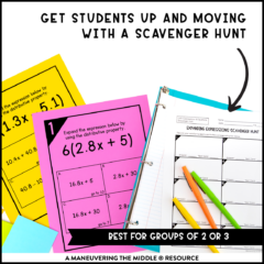 Expressions and Equations Activity Bundle 7th Grade - Maneuvering the ...