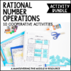 Rational Number Operations Activity Bundle 7th Grade - Maneuvering the ...