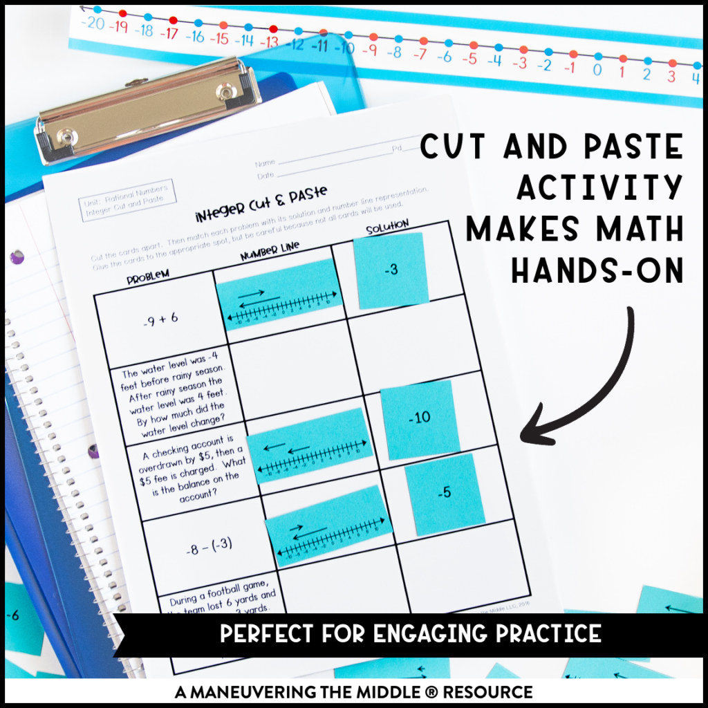 Rational Number Operations Activity Bundle 7th Grade - Maneuvering the ...