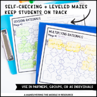 Rational Number Operations Activity Bundle 7th Grade - Maneuvering the ...