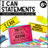 I Can Statements 6th Grade CCSS - Maneuvering the Middle