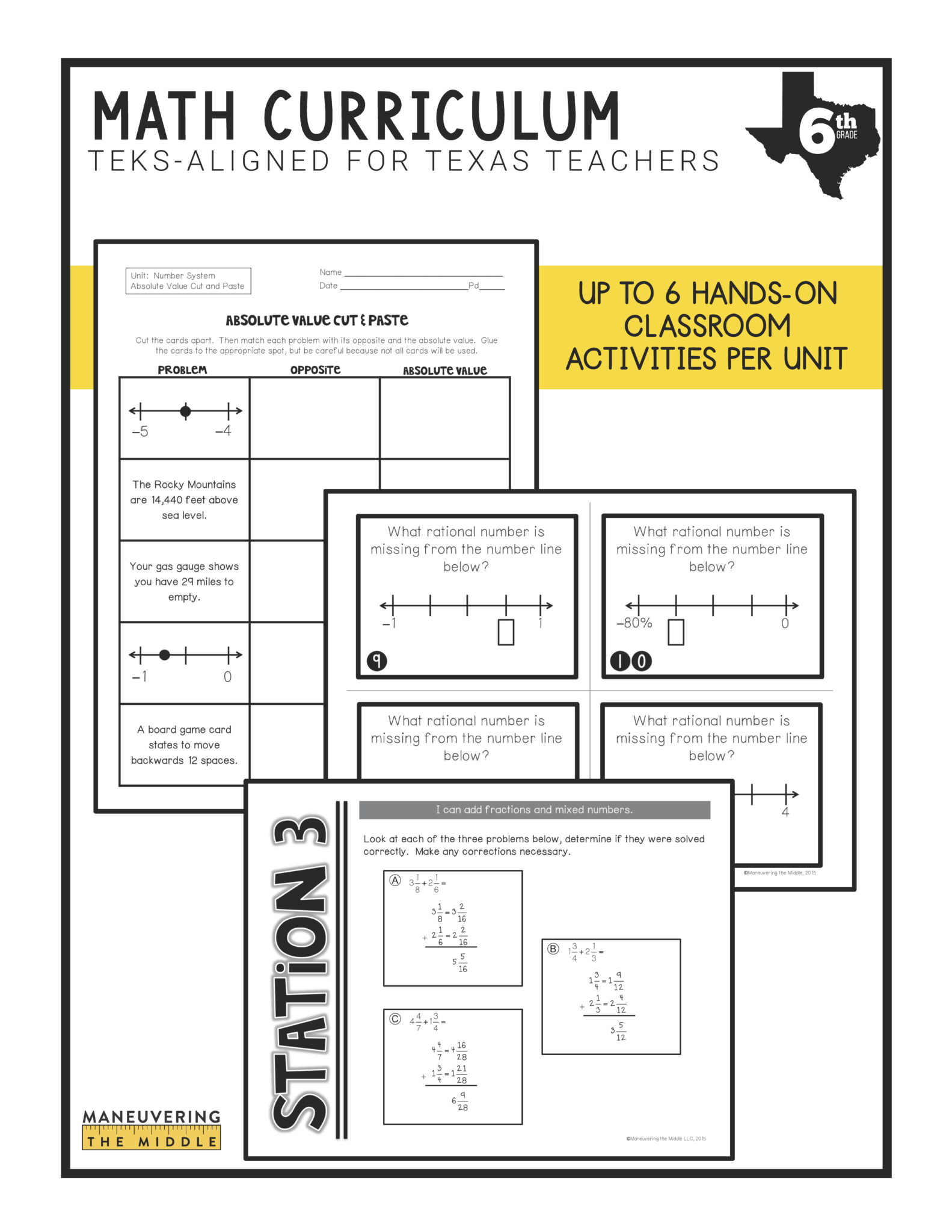 6th Grade Math Curriculum - TEKS - Maneuvering the Middle