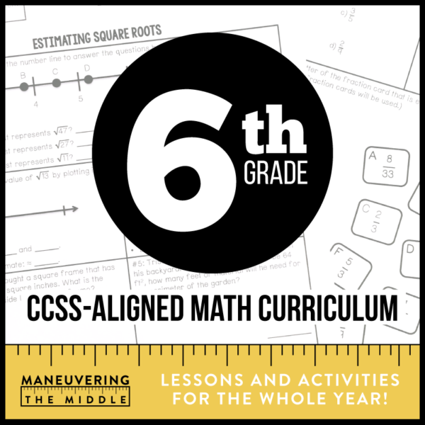 Coordinate Plane Unit 6th Grade CCSS - Maneuvering the Middle