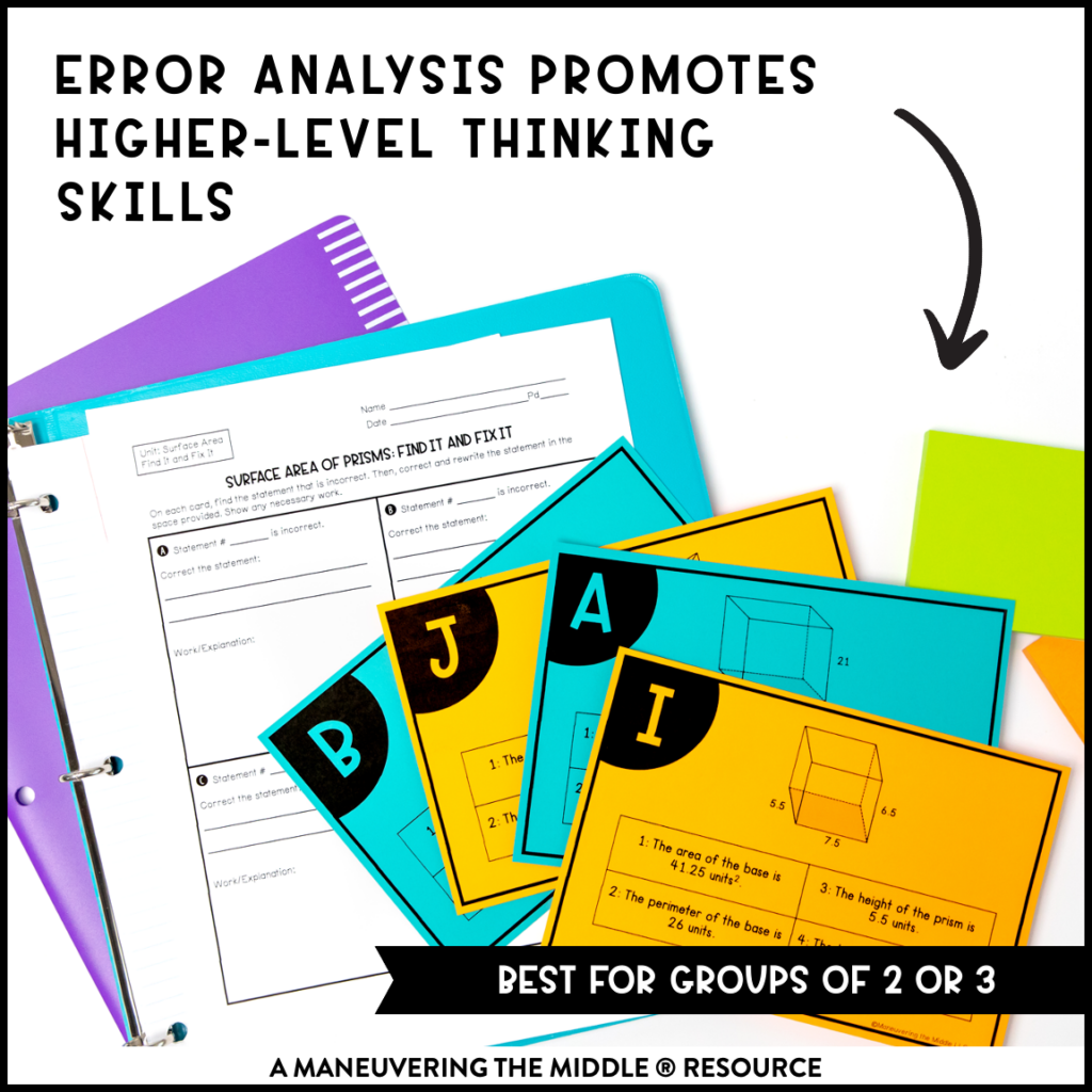 Surface Area Activity Bundle 8th Grade TEKS - Maneuvering the Middle