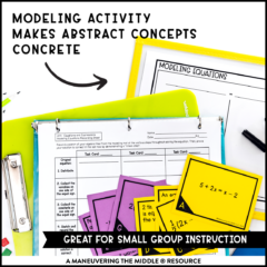 Equations and Inequalities Activity Bundle Algebra 1 - Maneuvering the ...