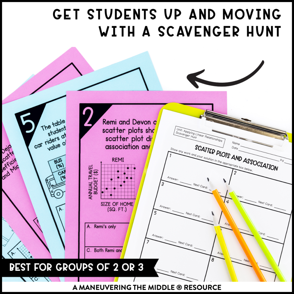 Applying Linear Relationships Activity Bundle Algebra 1 - Maneuvering ...