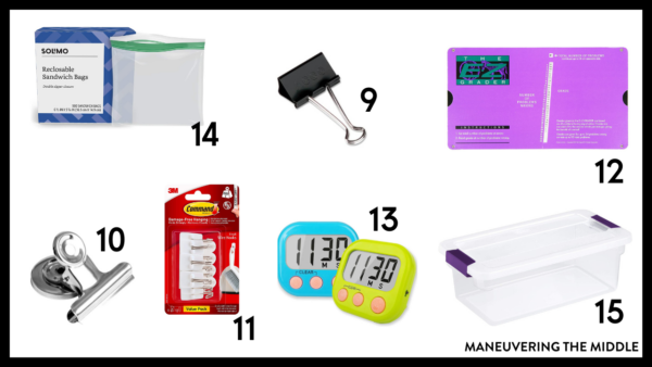 20 Must Have Teacher Supplies - Maneuvering the Middle