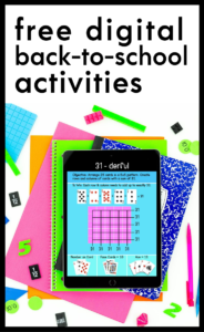 Free Back to School Digital Activities - Maneuvering the Middle
