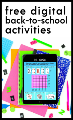 Free Back to School Digital Activities - Maneuvering the Middle