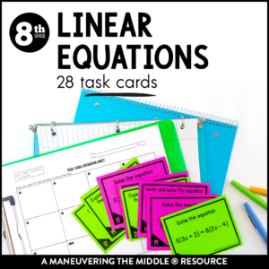 10 Ways to Use Task Cards in Your Classroom - Maneuvering the Middle