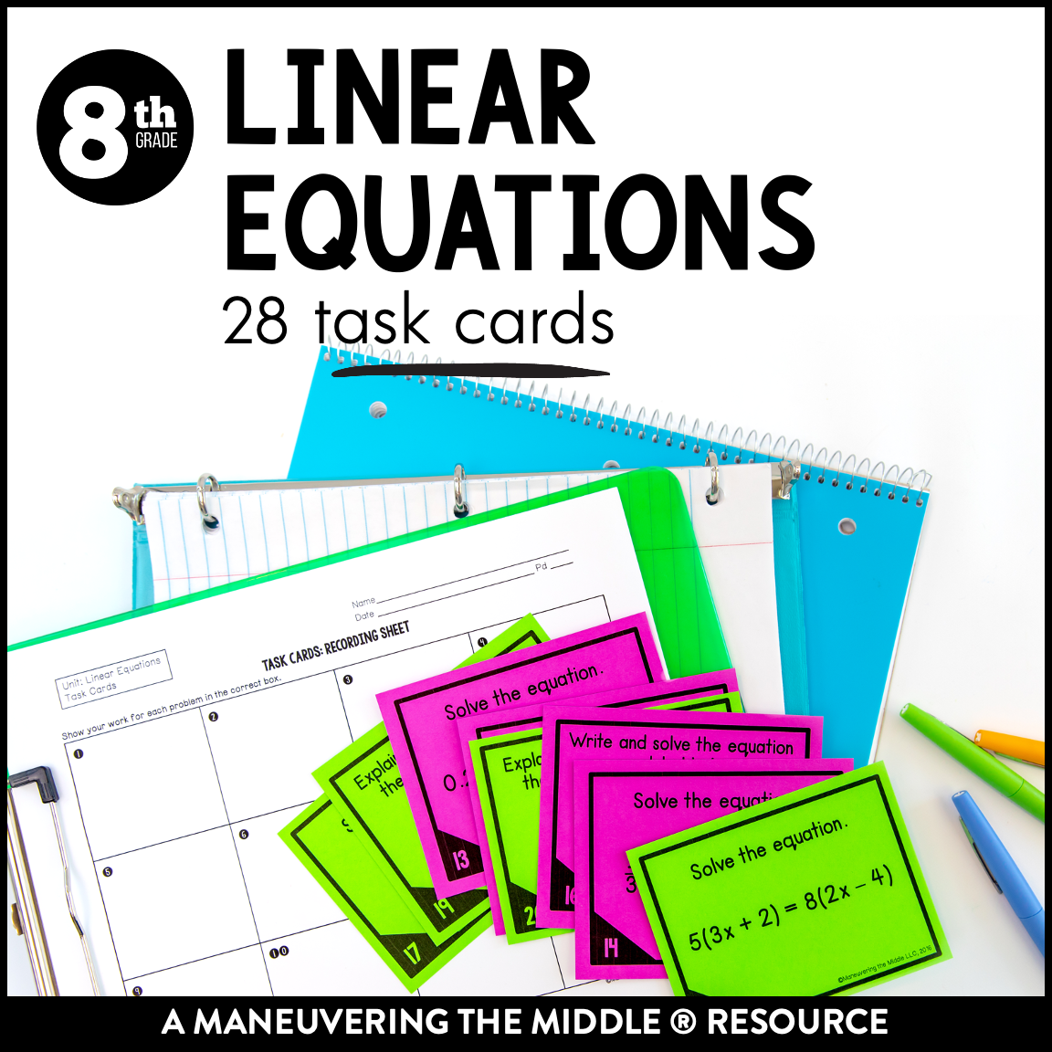 10 Ways to Use Task Cards in Your Classroom - Maneuvering the Middle