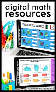 Digital Math Resources in Google Classroom - Maneuvering the Middle