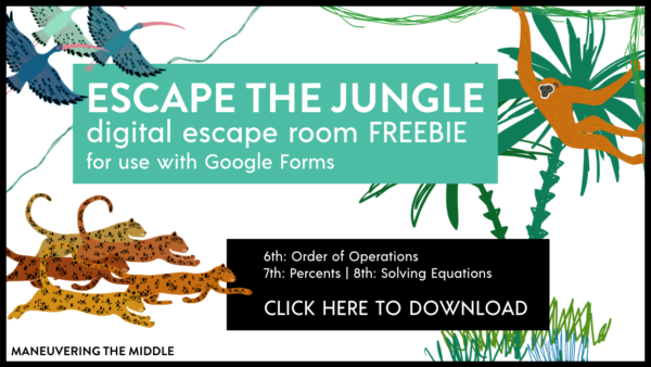 Digital Math Resources in Google Classroom - Maneuvering the Middle