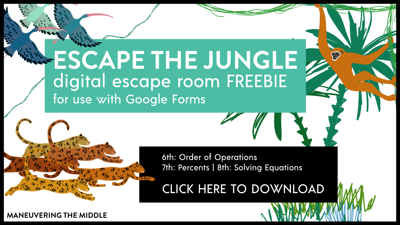 Digital Math Resources in Google Classroom - Maneuvering the Middle