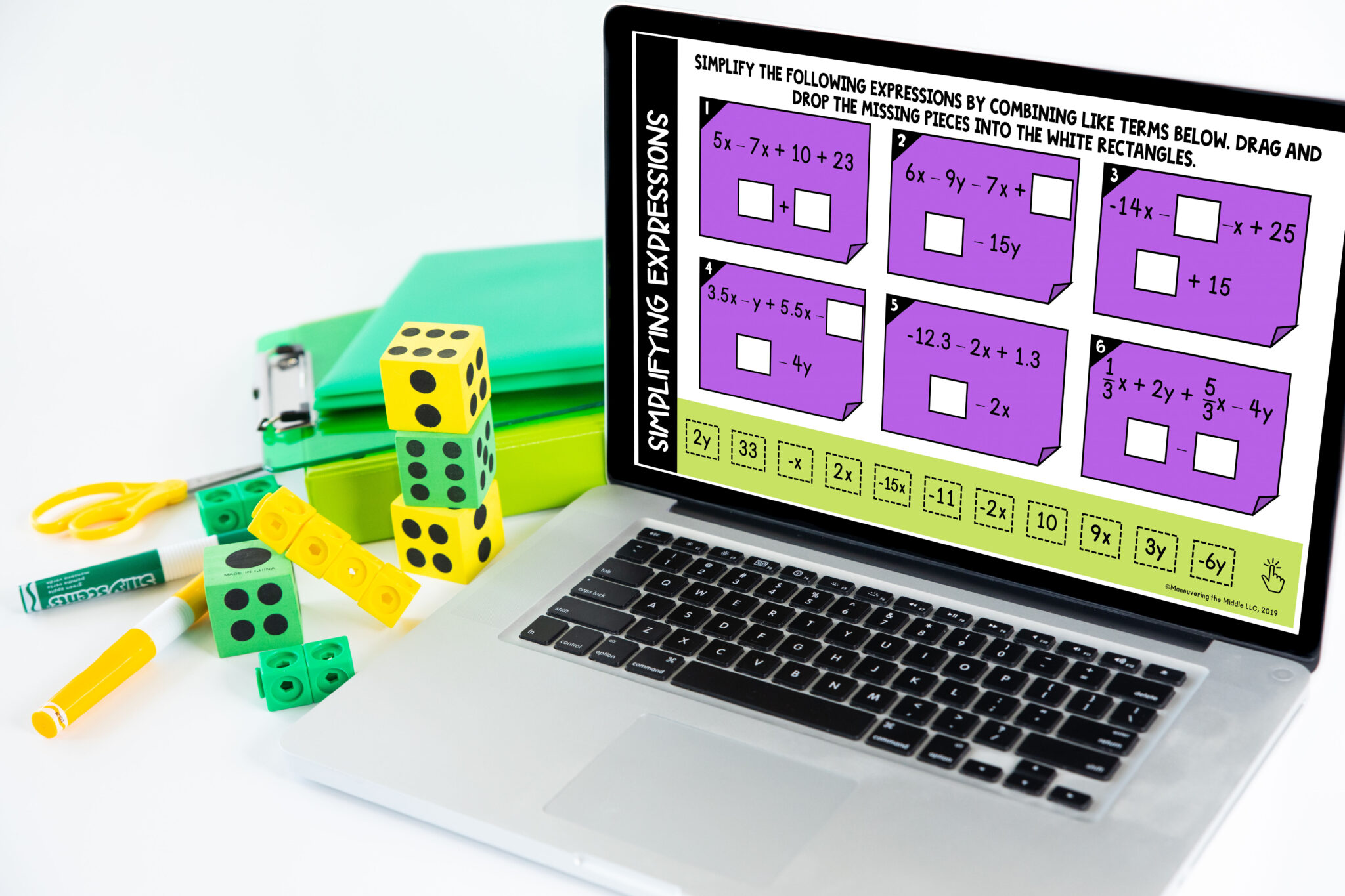 Free Digital Math Activities - Maneuvering the Middle
