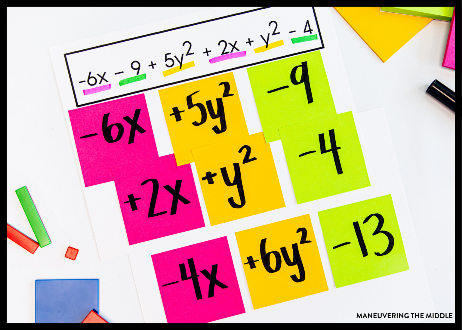 USING POST-IT® NOTES IN MATH - Maneuvering the Middle