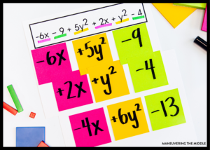 USING POST-IT® NOTES IN MATH - Maneuvering the Middle