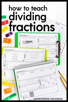 How to Teach Dividing Fractions - Maneuvering the Middle