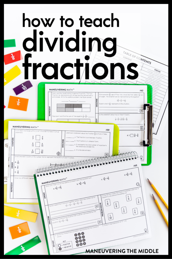 How to Teach Dividing Fractions - Maneuvering the Middle