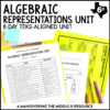 Algebraic Representations Unit 6th Grade TEKS - Maneuvering the Middle