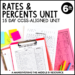 Rates and Percents Unit 6th Grade CCSS - Maneuvering the Middle
