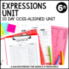 Expressions Activity Bundle 6th Grade - Maneuvering the Middle