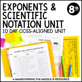 Teaching Scientific Notation and Exponents - Maneuvering the Middle