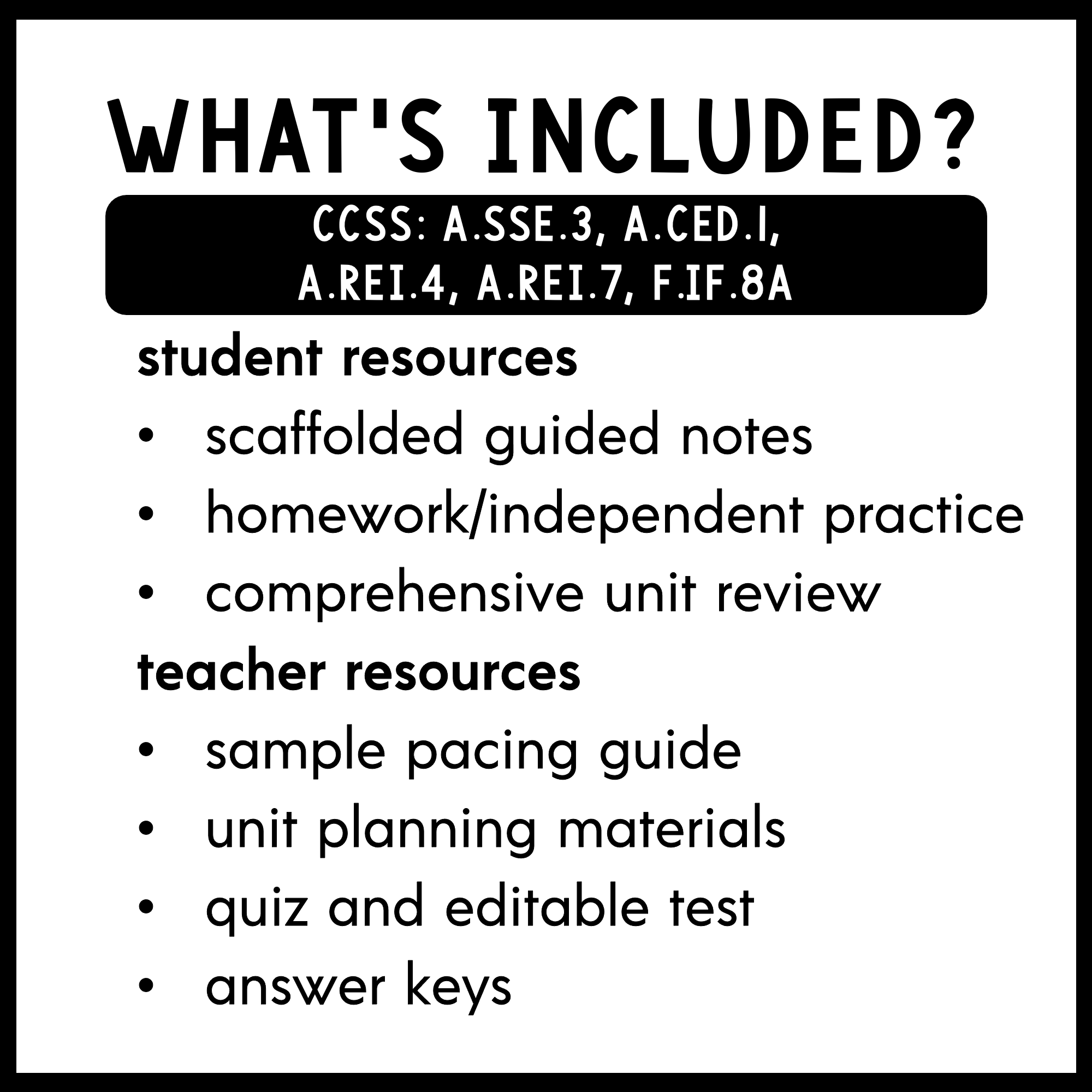 Solving Quadratic Equations Unit Algebra 1 CCSS Maneuvering The Middle Solving Quadratic Equations Unit Algebra 1 CCSS Maneuvering The Middle