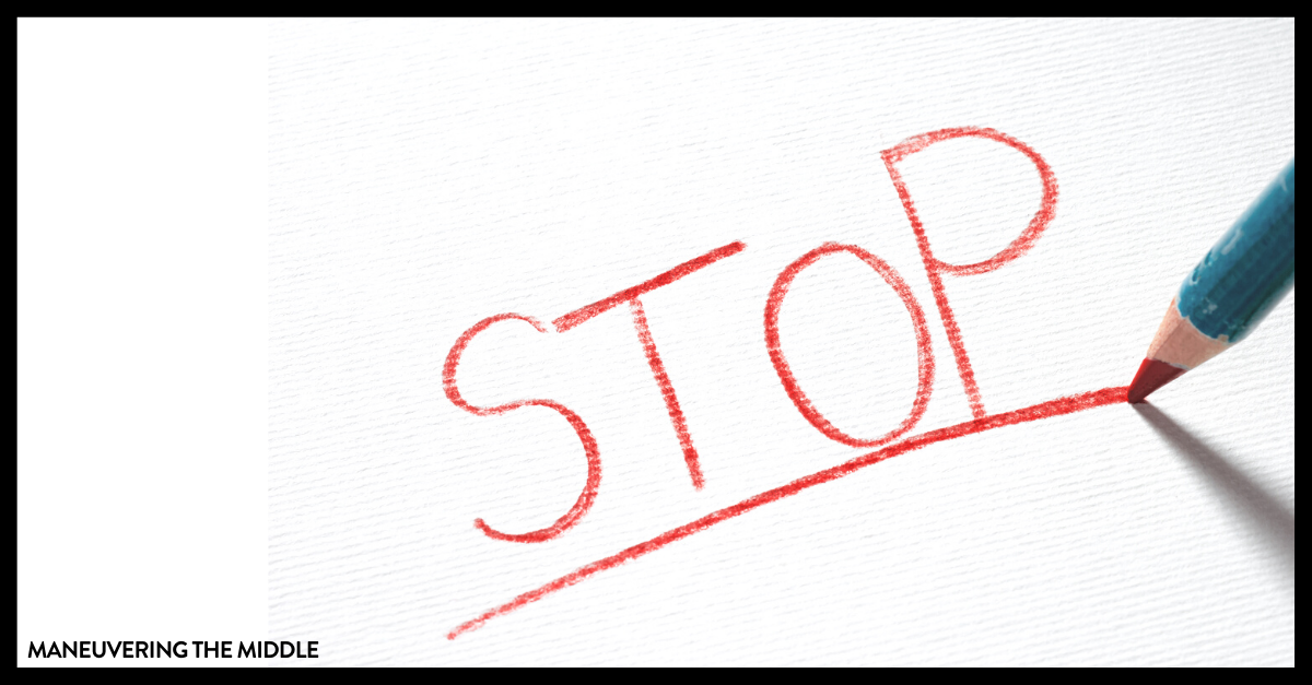 4 Time Wasters to Stop as a Teacher - Maneuvering the Middle