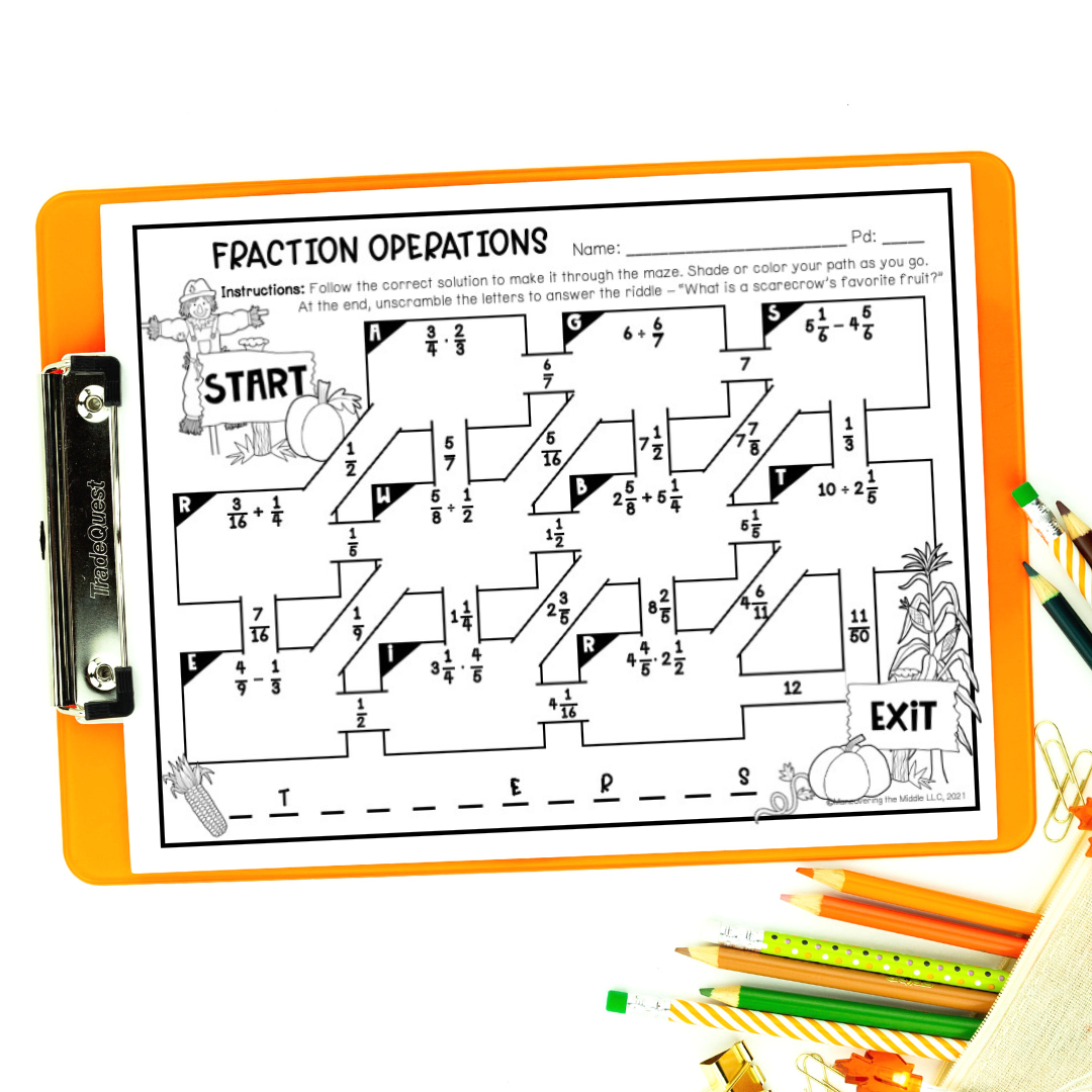 Corn Maze Activity - Maneuvering the Middle