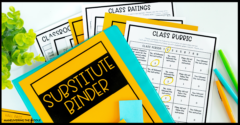 Organizing a Substitute Binder - Maneuvering the Middle