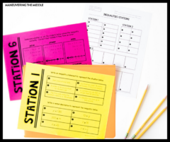 Getting Started with Math Stations - Maneuvering the Middle