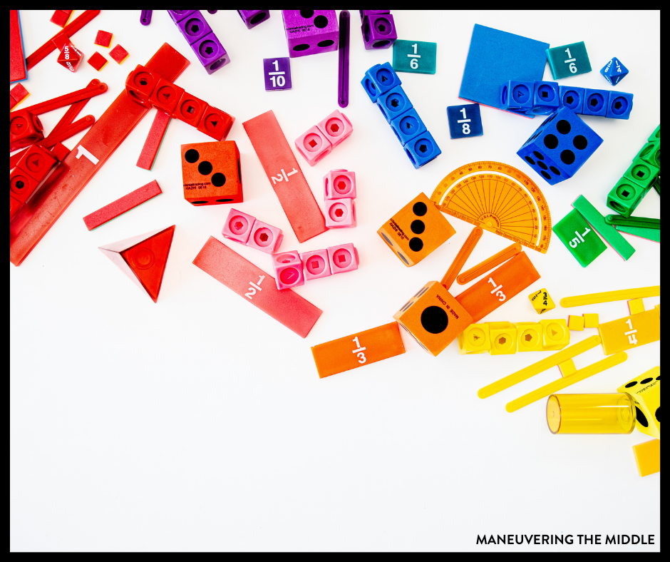 Essential Math Manipulatives Maneuvering The Middle
