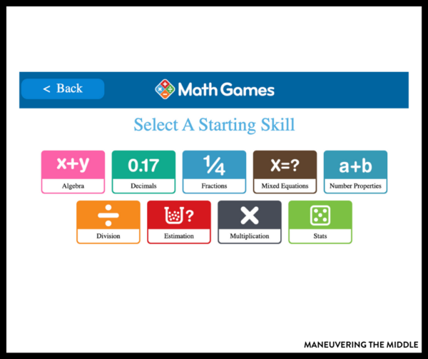 Teaching Multiplication Facts in Middle School - Maneuvering the Middle