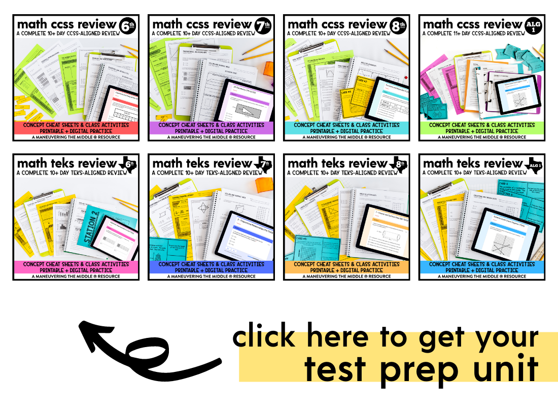 How to Use MTM Standardized Test Prep Unit - Maneuvering the Middle