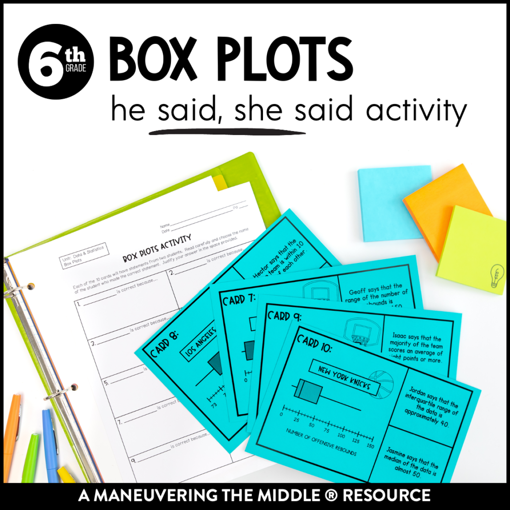5 Statistics Activities for Middle School - Maneuvering the Middle