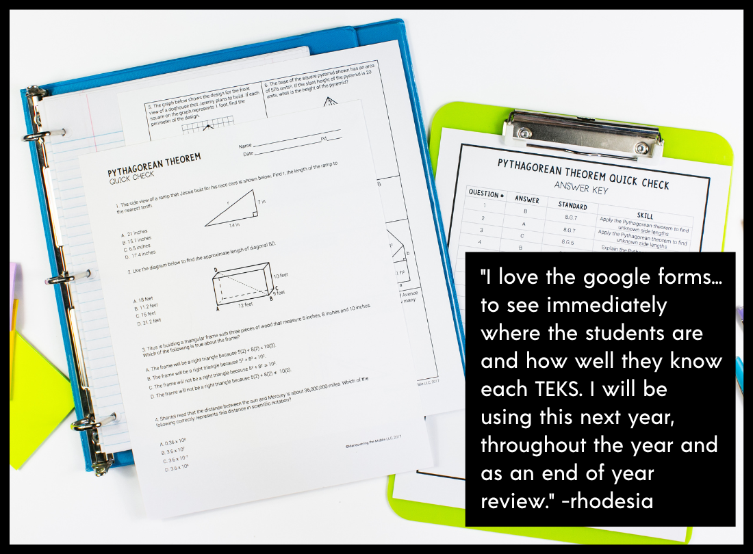 How to Use Our Middle School Math Test Prep Unit - Maneuvering the Middle