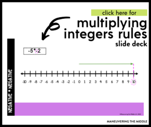 Teaching Multiplying and Dividing Integers - Maneuvering the Middle