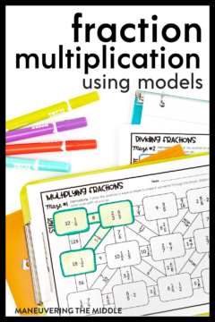Multiplying Fractions with Models - Maneuvering the Middle