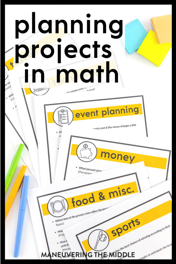 Planning and Designing PBL Projects in Math - Maneuvering the Middle