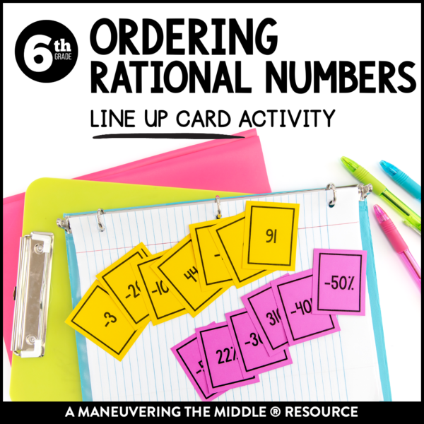 Ordering Rational Numbers - Maneuvering the Middle