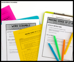 Easy First Week of School Activities for Middle School - Maneuvering ...