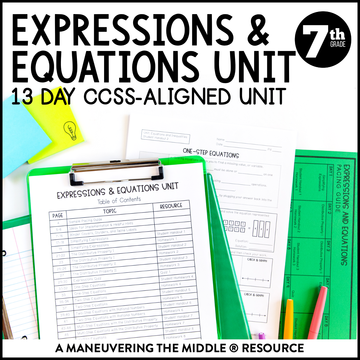 Solving Equations in Middle School Math - Maneuvering the Middle