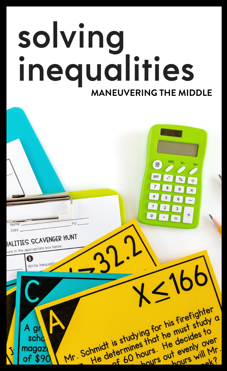 Teaching One- and Two-Step Inequalities - Maneuvering the Middle