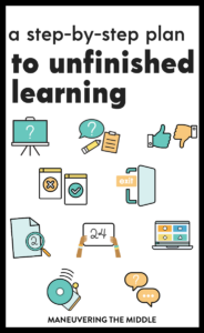 A Plan to Unfinished Learning - Maneuvering the Middle