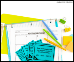 Teaching Scientific Notation and Exponents - Maneuvering the Middle