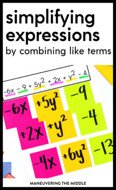 Tips for Teaching Simplifying Expressions - Maneuvering the Middle