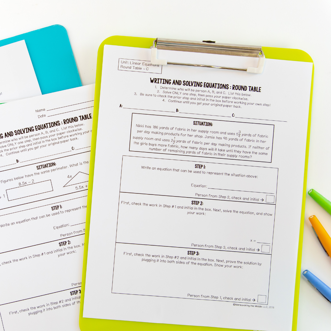 Using Calculators in Middle School - Maneuvering the Middle