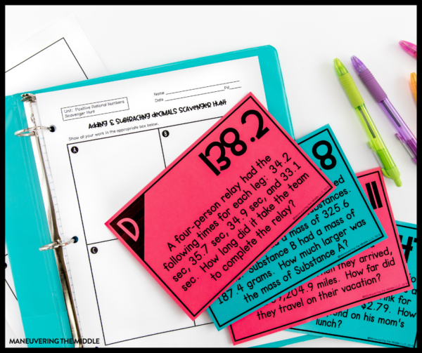 Self-Checking Activities in Math - Maneuvering the Middle